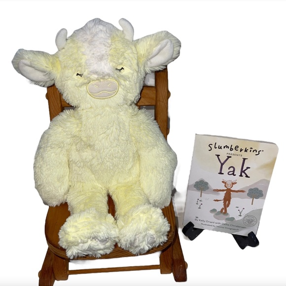 Slumberkins | Toys | Slumberkins Yak Yellow Plush 4 W Book Lot Set ...
